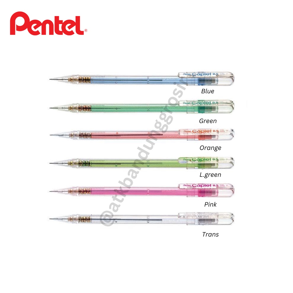 Jual Pensil Mekanik Pentel Caplet 0.5 mm A105 Mechanic Pencil ...
