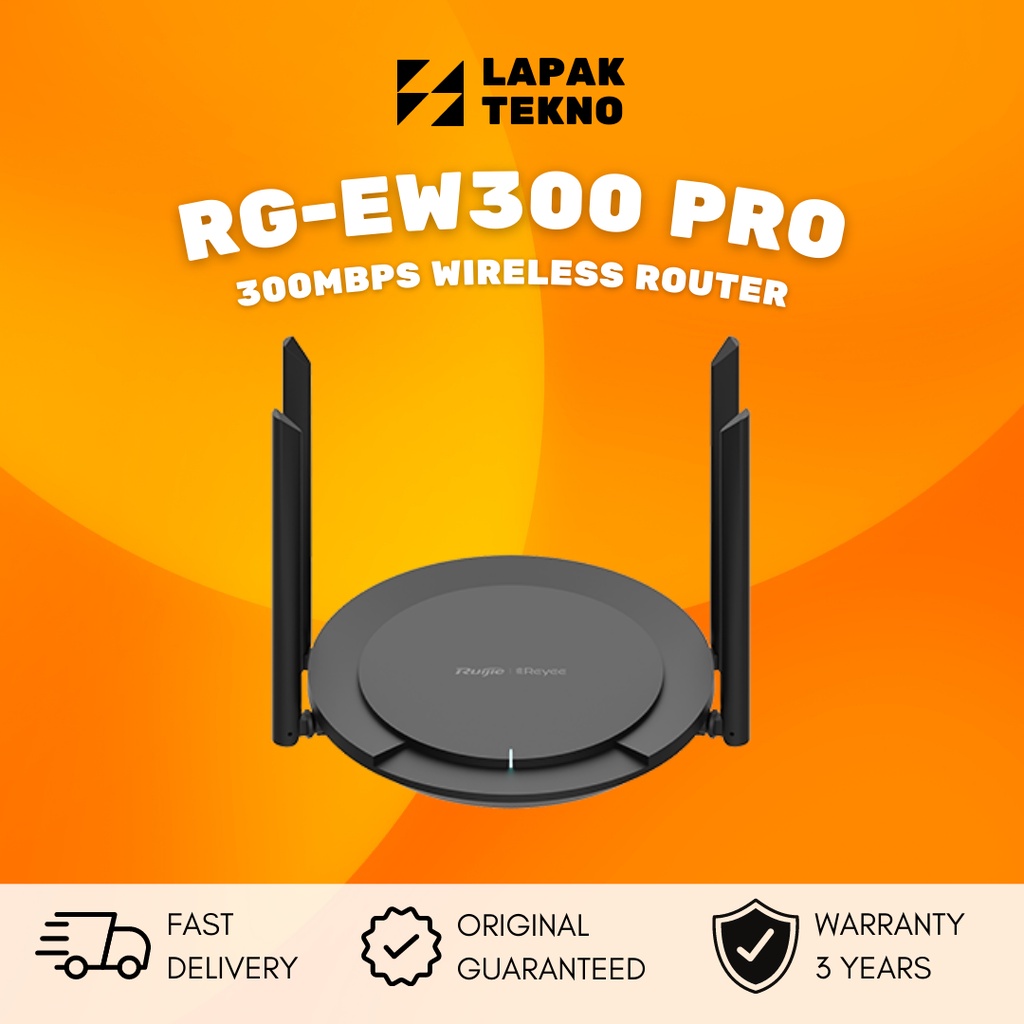 Jual RG-EW300 PRO RUIJIE REYEE 300MBPS WIRELESS SMART ROUTER | Shopee ...