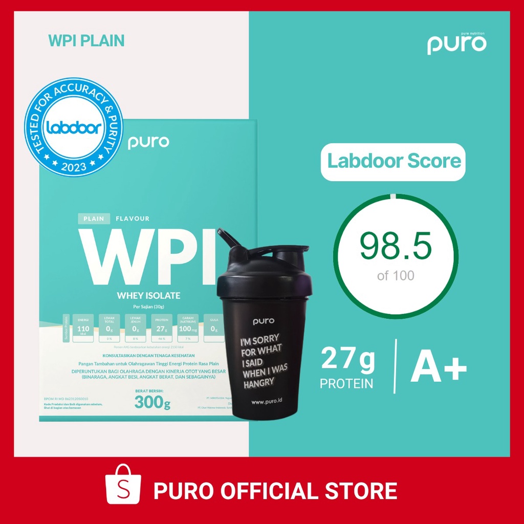 Jual PURO ISOPRO WPI 90 WHEY ISOLATE 2.4kg | Shopee Indonesia