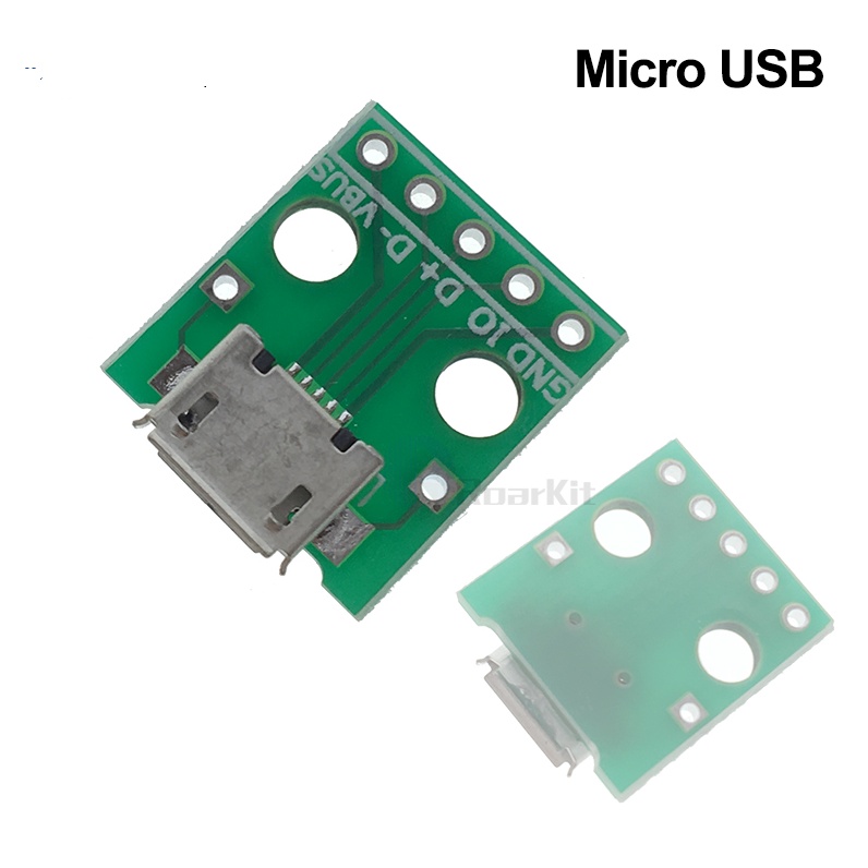 Jual DIP Adapter USB Micro Mini Female Male Converter PCB 2.54mm Type A ...