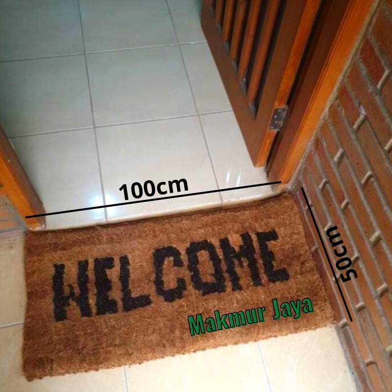 Jual Keset Welcome 100x50x5 Halus - Keset Hotel - Keset Ijuk Anti Slip ...