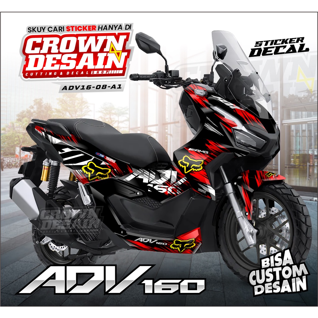 Jual STICKER DECAL ADV 160 NEW - STIKER STRIPING FULLBODY ADV160 ...