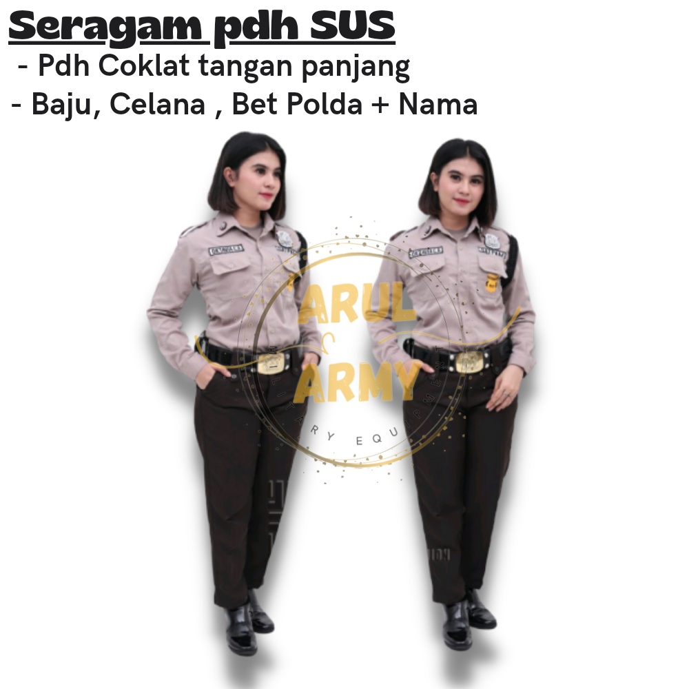 Jual BAJU SERAGAM SETELAN PDH SUS PDH PDL LENGAN PANJANG SECURITY ...