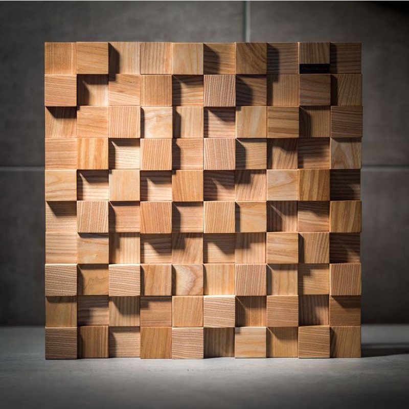 Jual TEMBOK KAYU Panel Kayu BESAR 30x30, Walpaper Dinding Asli Kayu ...