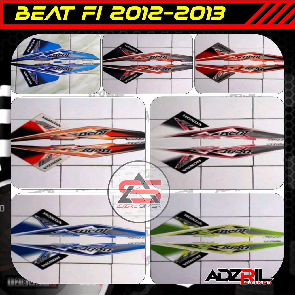 Jual STRIPING HONDA BEAT FI 2012-2013 / STIKER LIS STANDAR / STRIPING ...