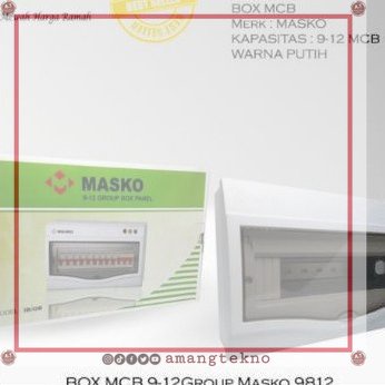 Jual BOX MCB 12 GROUP MASKO 9612 9812 / RUMAH INBOW / OUTBOW IB /OB ...