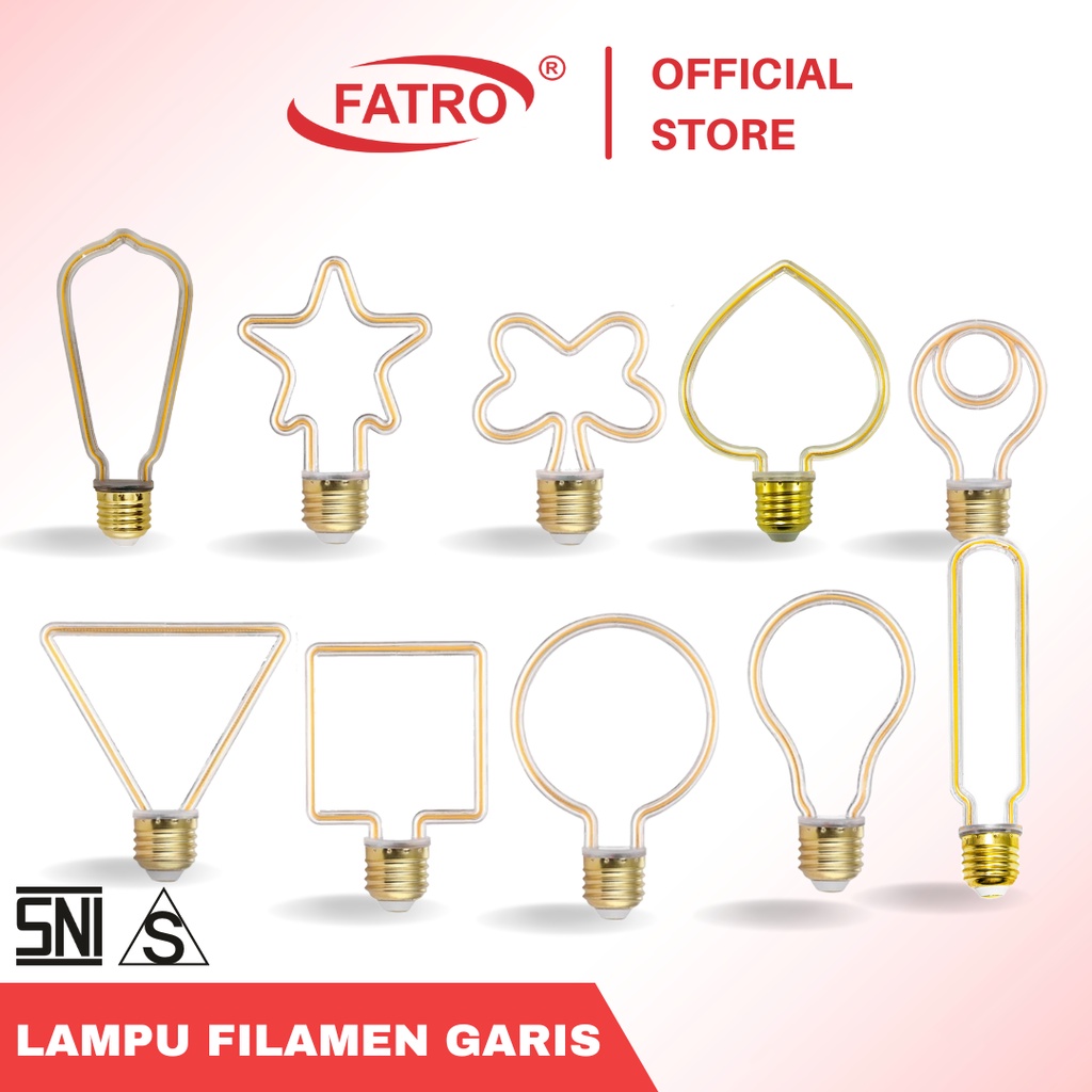 Jual FATRO FILAMEN GARIS / LAMPU GARIS / FILAMEN SHAPE | Shopee Indonesia