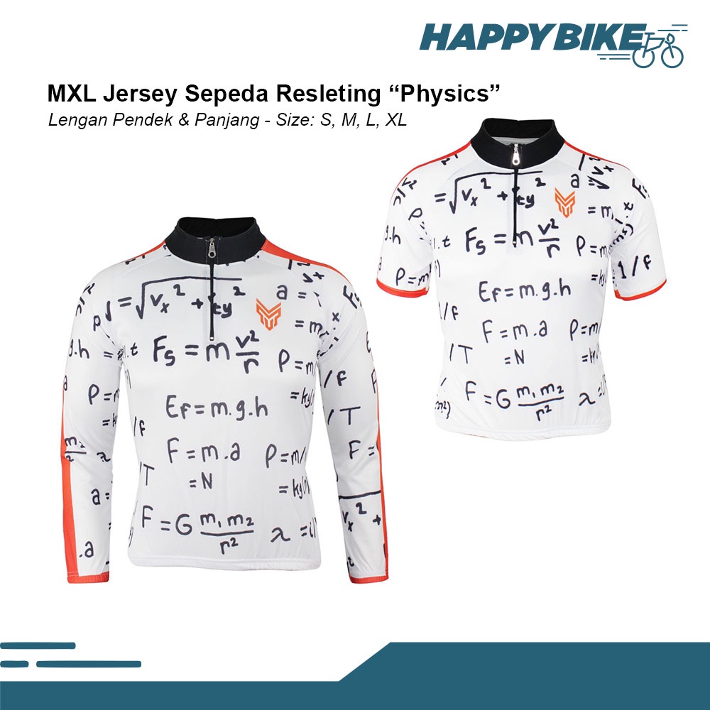 Jual MXL Jersey Sepeda Physics Baju Sepeda Lengan Panjang/Pendek Dengan ...
