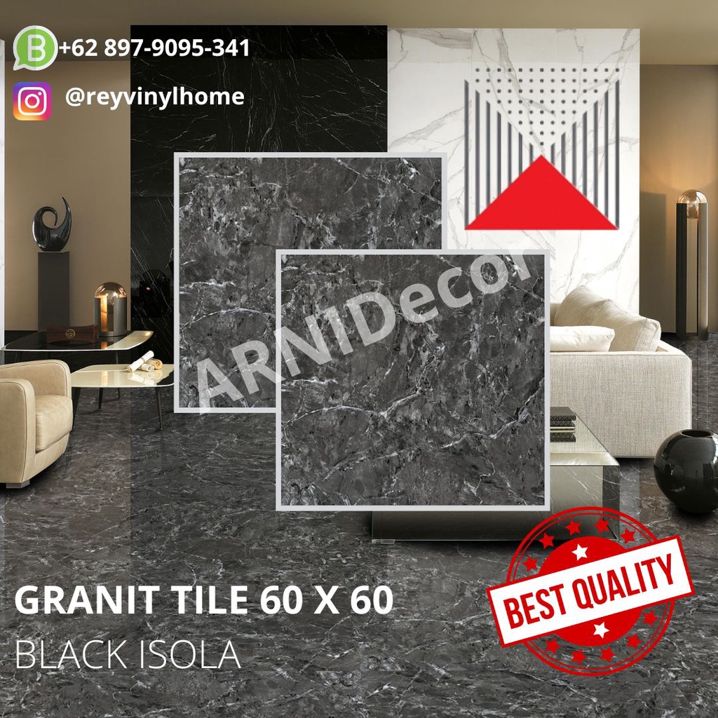 Jual granit tile 60x60 hitam sandimas | Shopee Indonesia
