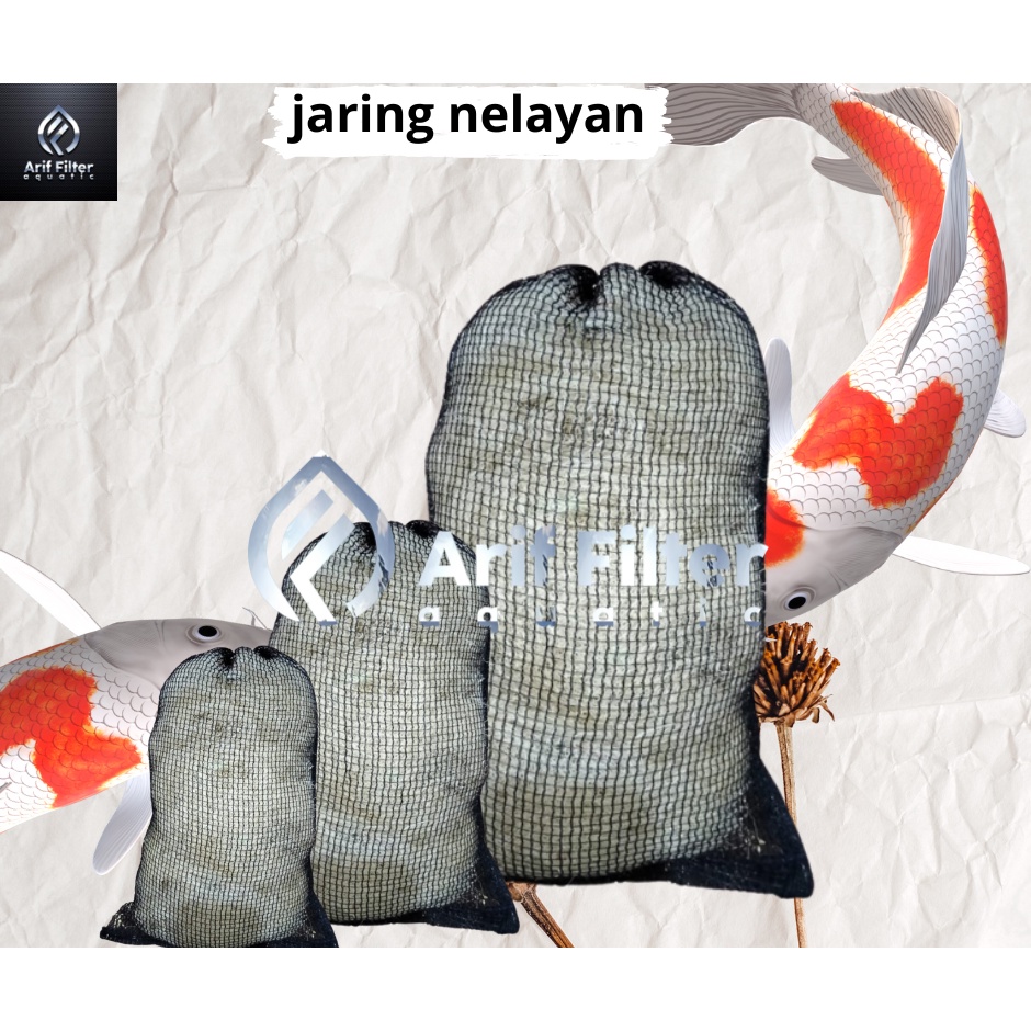 Jual Media Filter Jaring Nelayan Bekas 500 gram bonus Waring Media ...