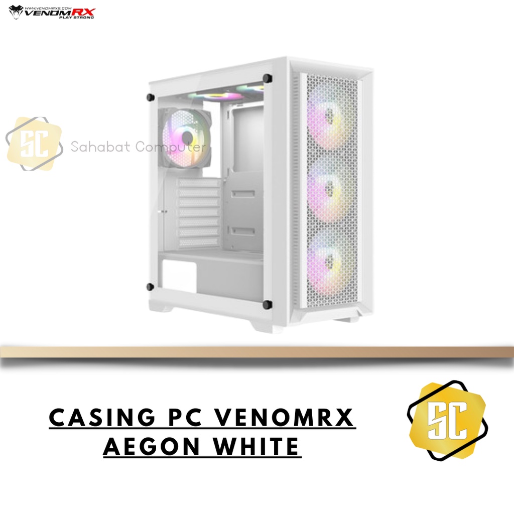 Jual Casing PC VenomRX Aegon White | Shopee Indonesia