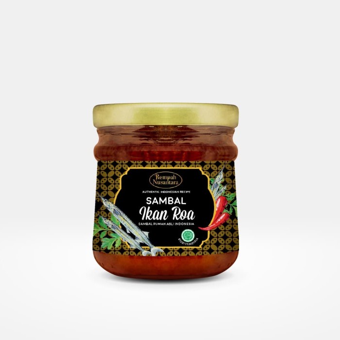 Jual PROMO!!REMPAH NUSANTARA SAMBAL IKAN ROA 3 BOTOL JAR X 120GR3.2.23 ...