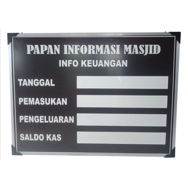 Jual PAPAN INFORMASI KEUANGAN MASJID | Shopee Indonesia