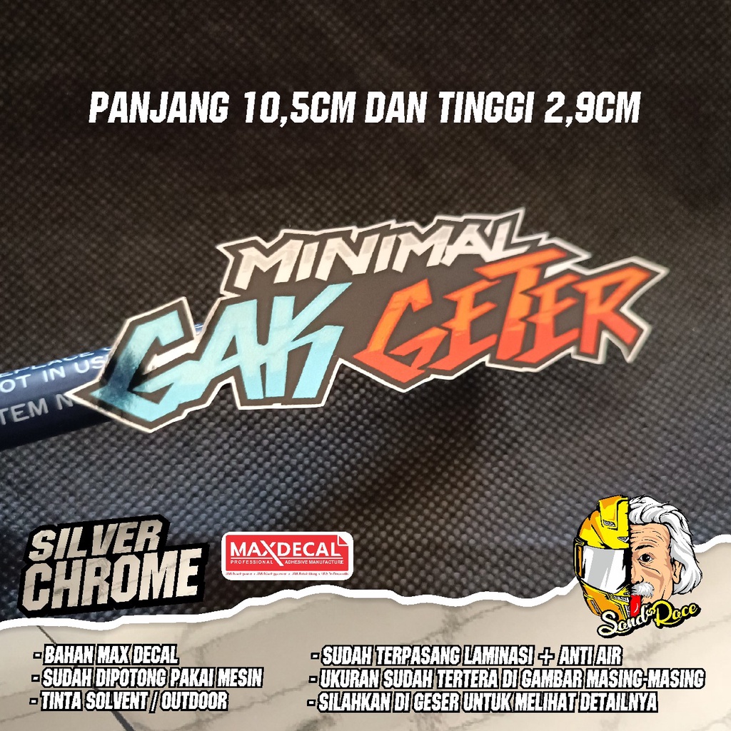 Jual stiker minimal kenceng original / stiker minimal bensil full ...