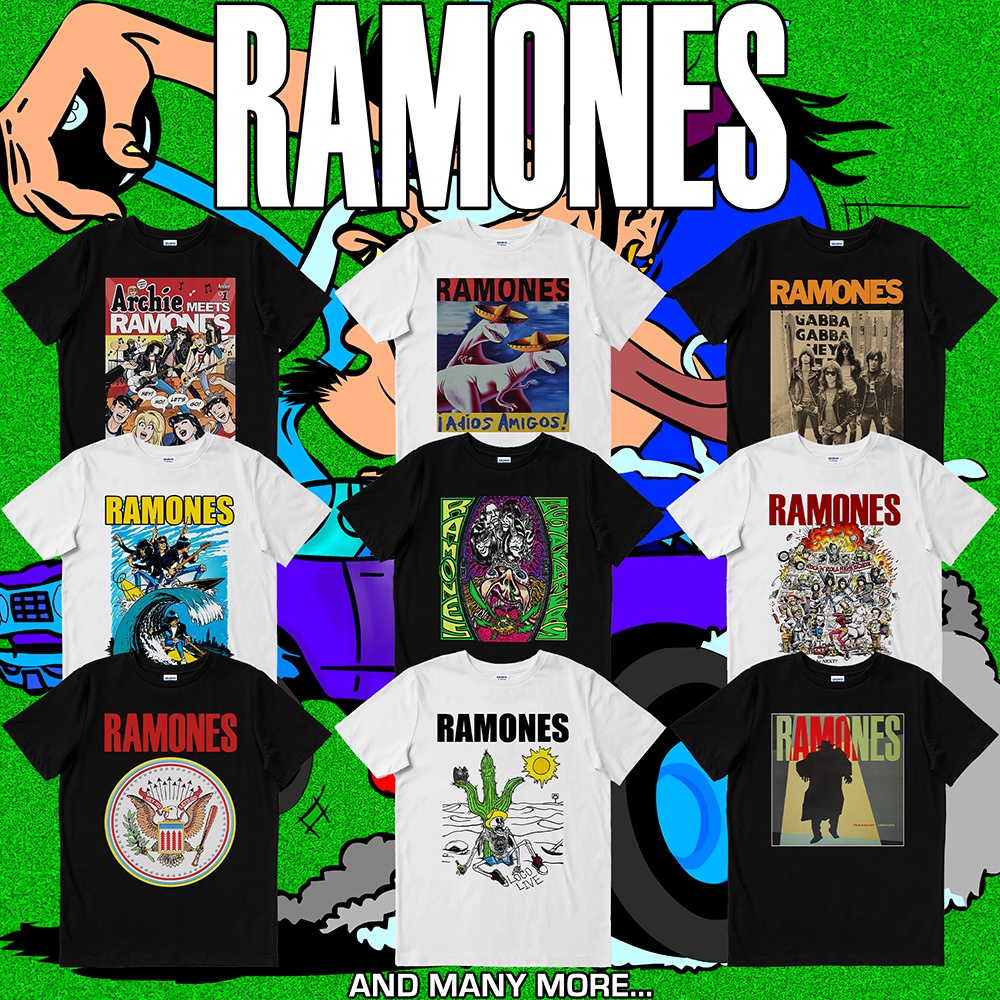 Jual RAMONES | T-SHIRT BAND | PUNK ROCK | MERCHANDISE | Shopee Indonesia