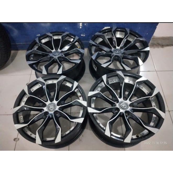 Jual Velg Bekas Mobil Racing MILANO Ring 18 Lebar 8/9 Hole 5X114,3 ET40 ...