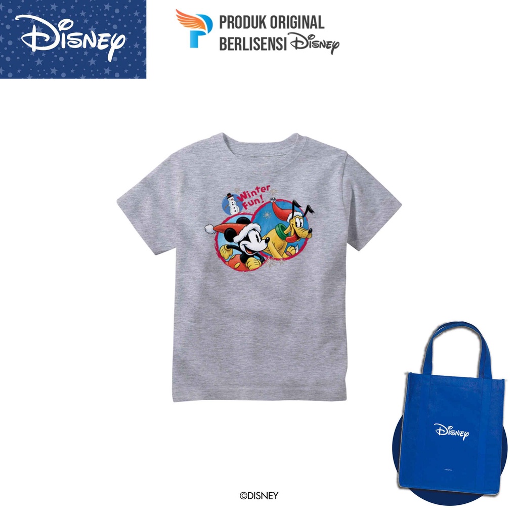 Jual Kaos Anak Disney Mickey Mouse and Pluto Christmas DMF1123 ORIGINAL ...