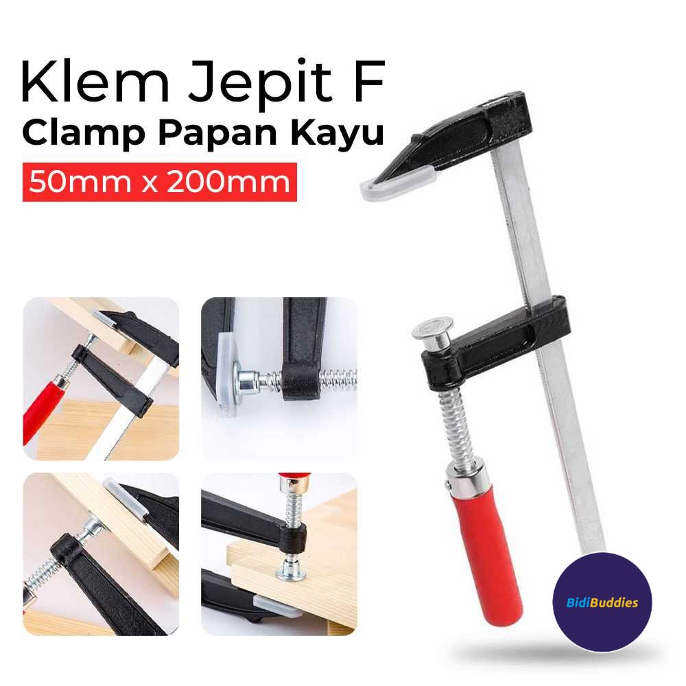 Jual Klem Jepit Besi Kayu Kaca F Clamp Penyambung Papan Heavy Duty ...