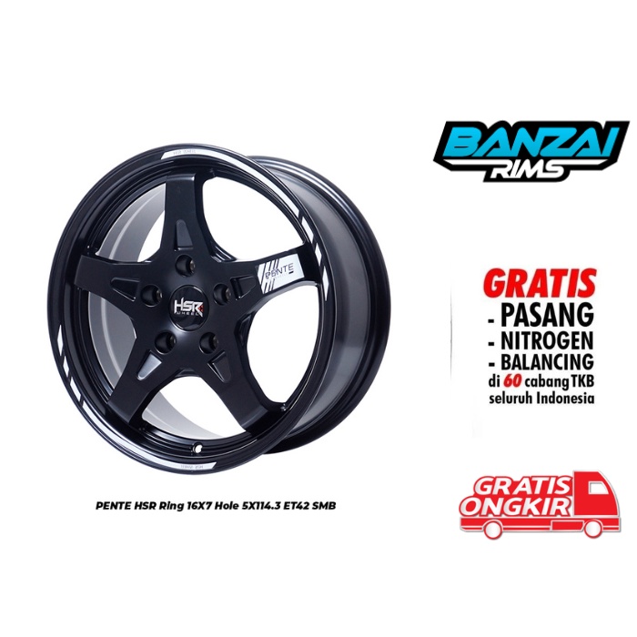 Jual velg mobil racing pente hsr ring 16 terios rush brv xpander | Shopee Indonesia