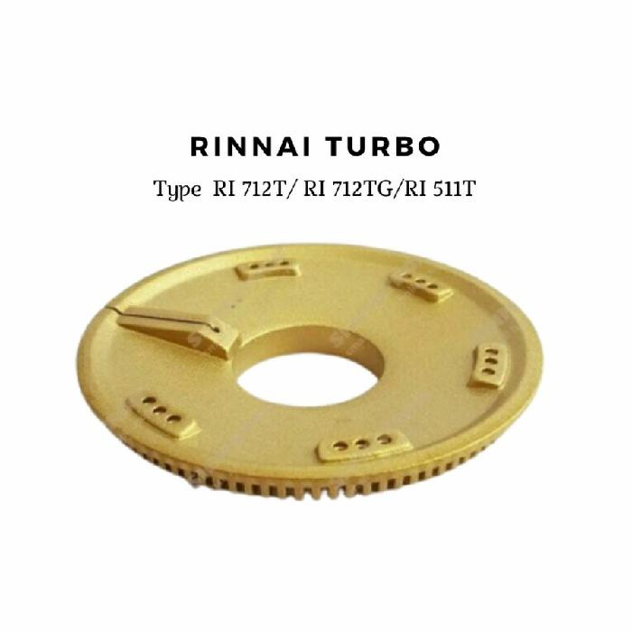 Jual Burner Kompor Gas Rinnai Api Turbo ( RI-511T, RI-712T, RI-712TG ...