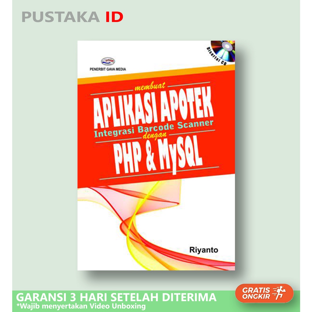 Jual Buku Membuat Aplikasi Apotek Integrasi Barcode Scanner dengan PHP & MySQL - Original ...