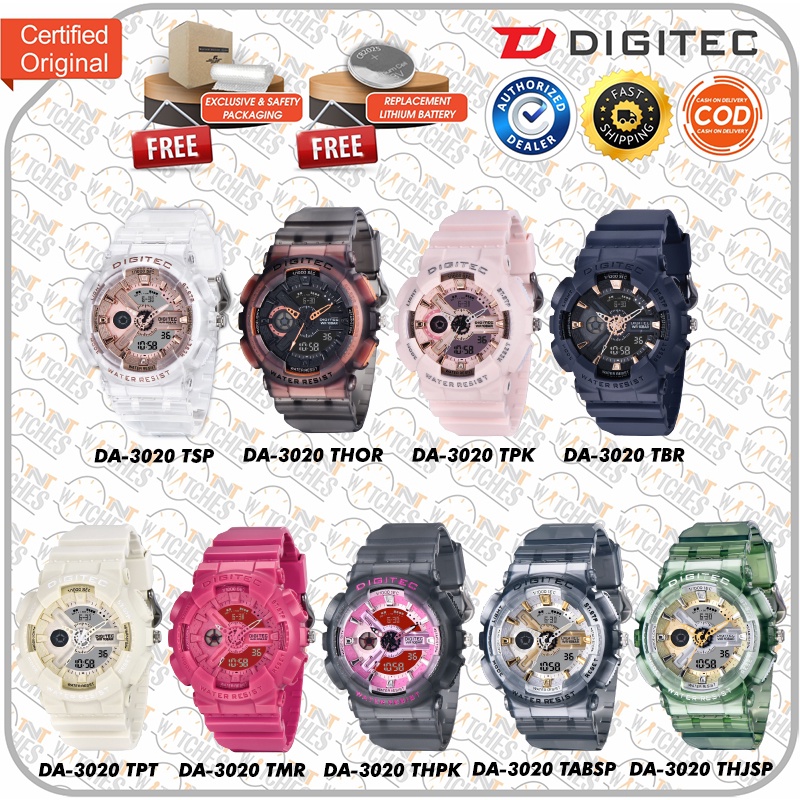 Jual Jam Tangan DIGITEC DA-3020/ DA 3020 / DA3020 DG Watch ORIGINAL ...