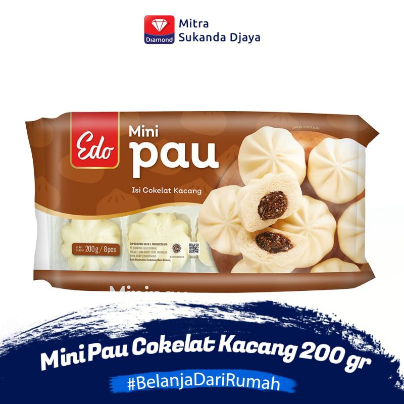 Jual EDO MINI PAO COKLAT KACANG ENAK MURMER 200gr | Shopee Indonesia