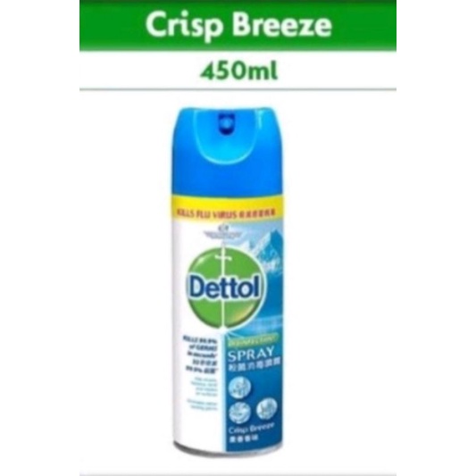 Jual Dettol Antibacterial All in one disinfektan spray // Crips Breeze ...