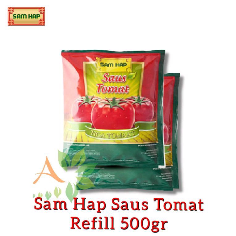 Jual Saus Tomat Sam Hap “Samhap” Cap Tiga Tomat Refill 500ml | Shopee ...
