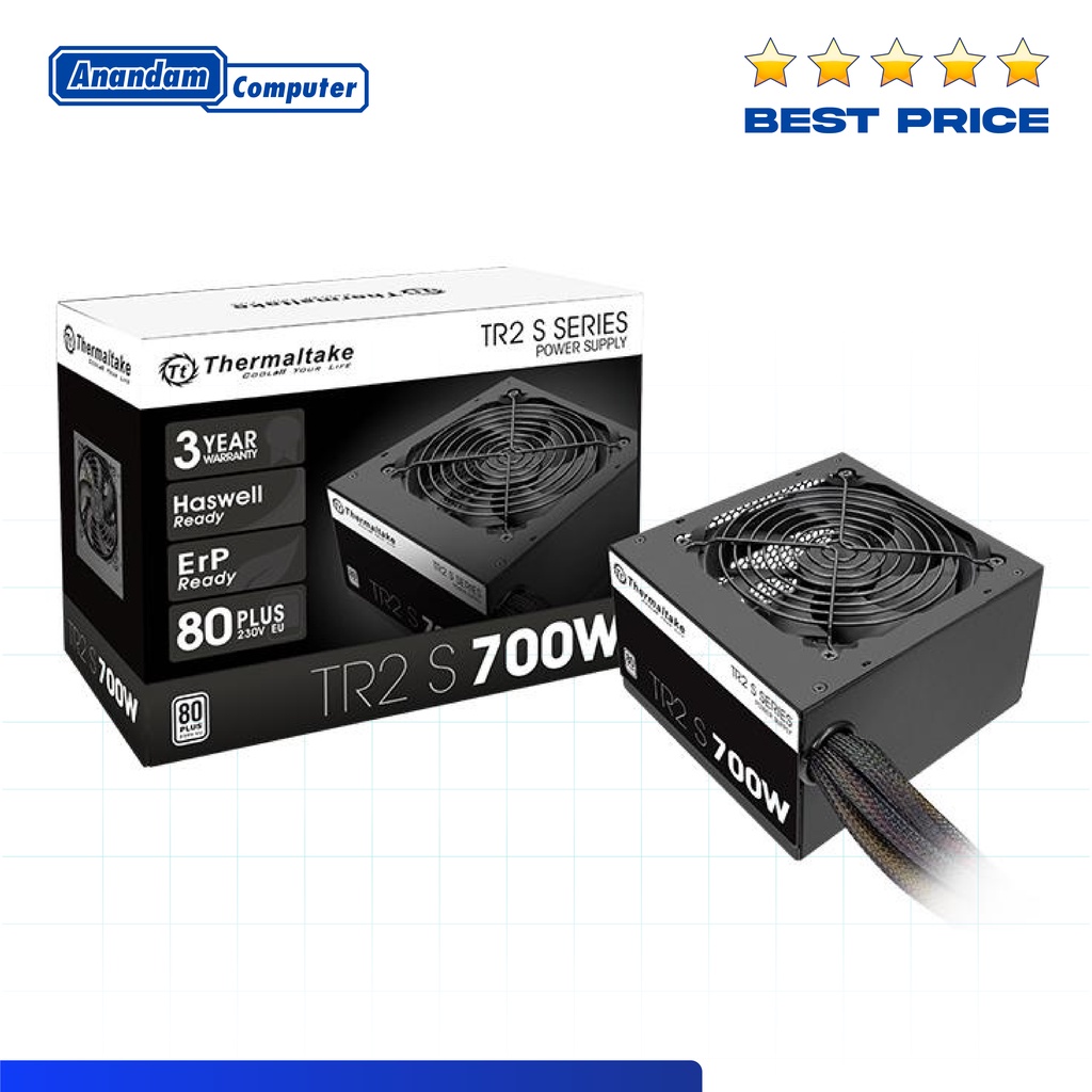 Jual PSU Thermaltake TR2 S 700W 80 Plus 700 Watt 80+ White Power Supply ...