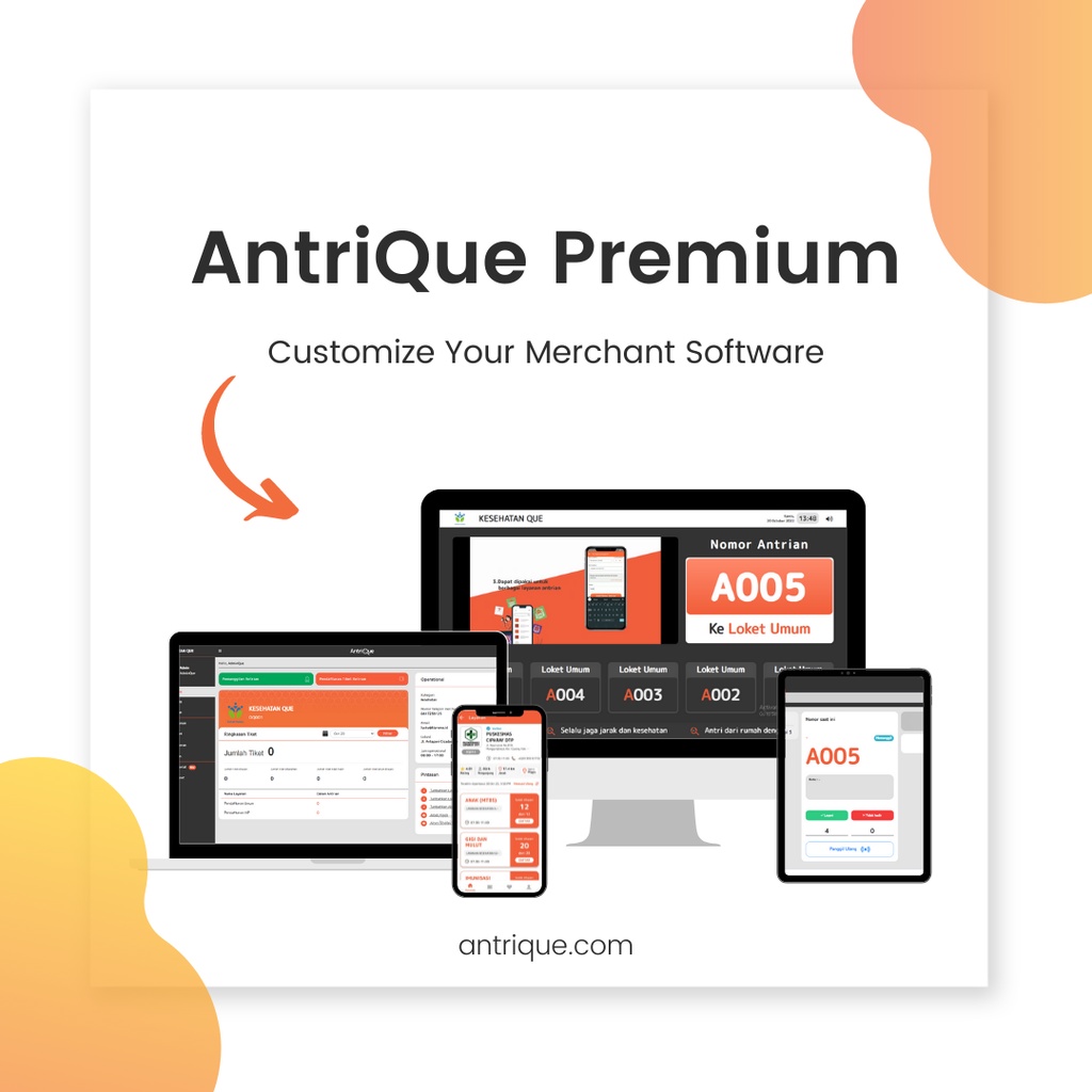 Jual Software Antrian Onsite & Online (AntriQue PREMIUM) 100% Original ...