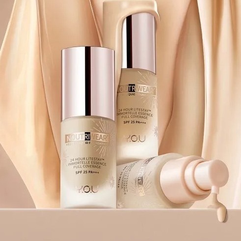 Jual YOU NoutriWear+ Velvet Liquid Foundation SPF 25 PA++ 20ml | Shopee ...