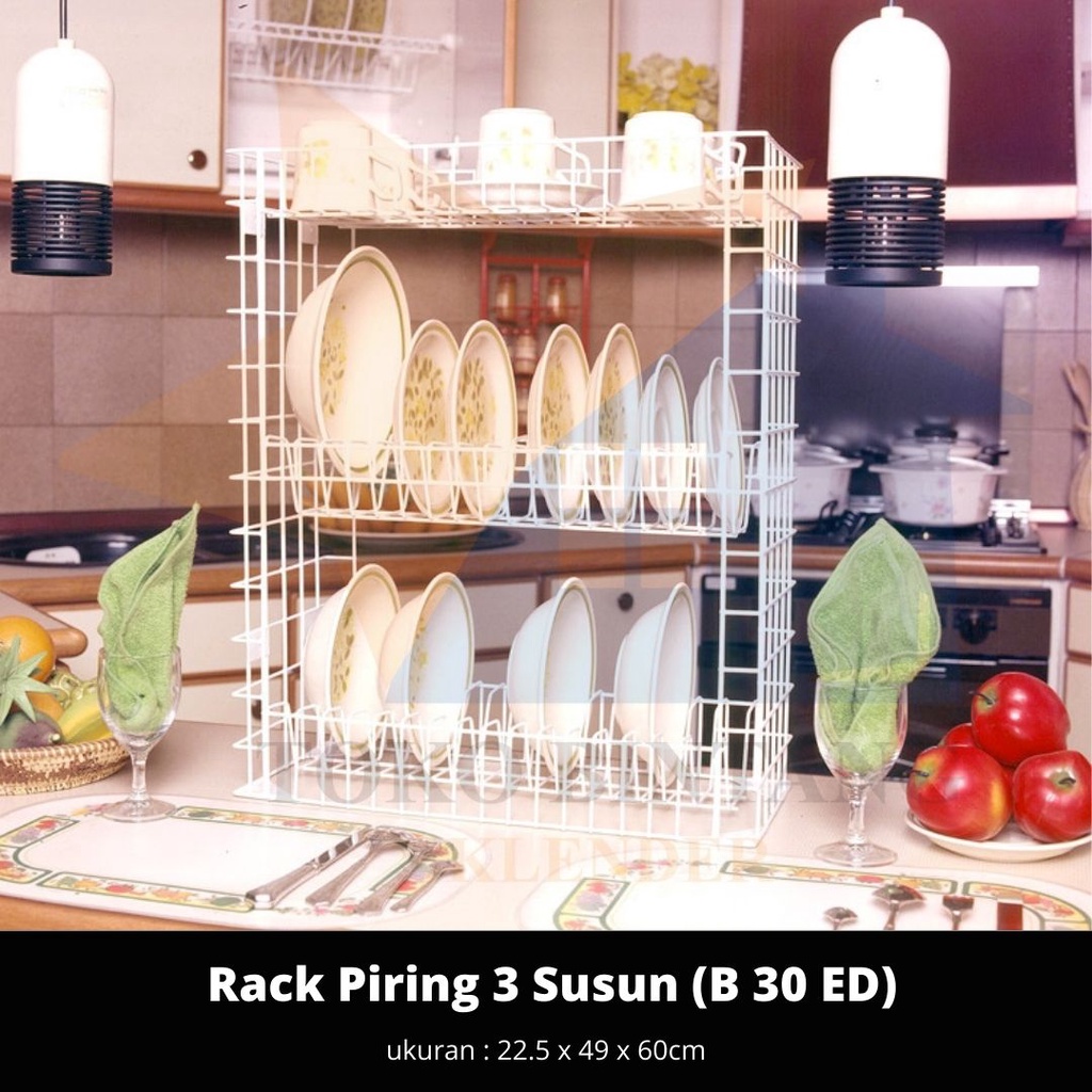 Jual Rack Piring 3 Susun Modelline (B 30 ED) | Shopee Indonesia