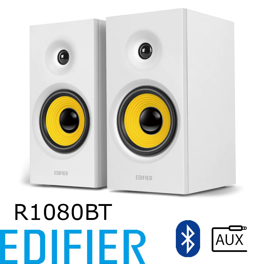 Jual Edifier R1080BT White R1080 BT Active Speaker Aktif Bluetooth Aux 4" | Shopee Indonesia
