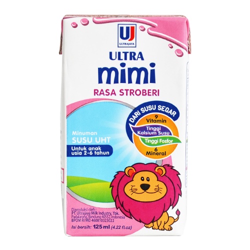Jual Susu Ultra Mini kids Strawberry 125 ml / 5 PCS | Shopee Indonesia