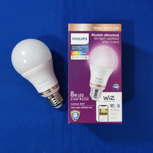 Jual Philips Lampu Smart WiFi Bulb LED Tunable Full Colour RGB 8W With ...