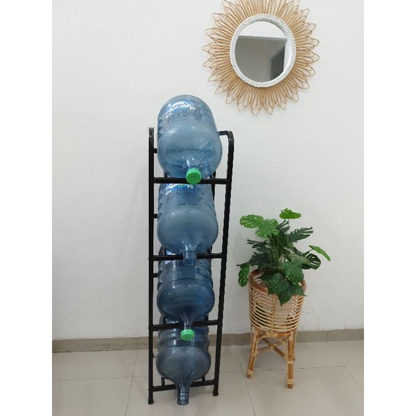 Jual rak galon 4 susun / rak display galon anti karat dan kokoh ...