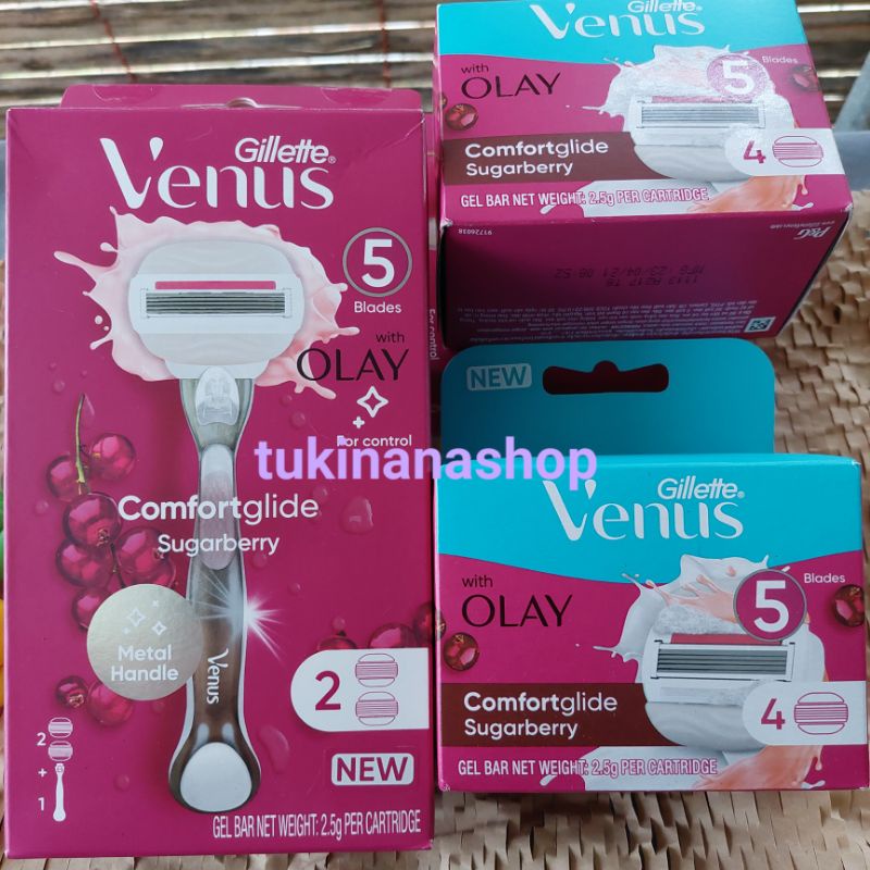 Jual GILLETTE Venus Comfortglide Olay Razor / Refill Pisau Cukur Wanita ...
