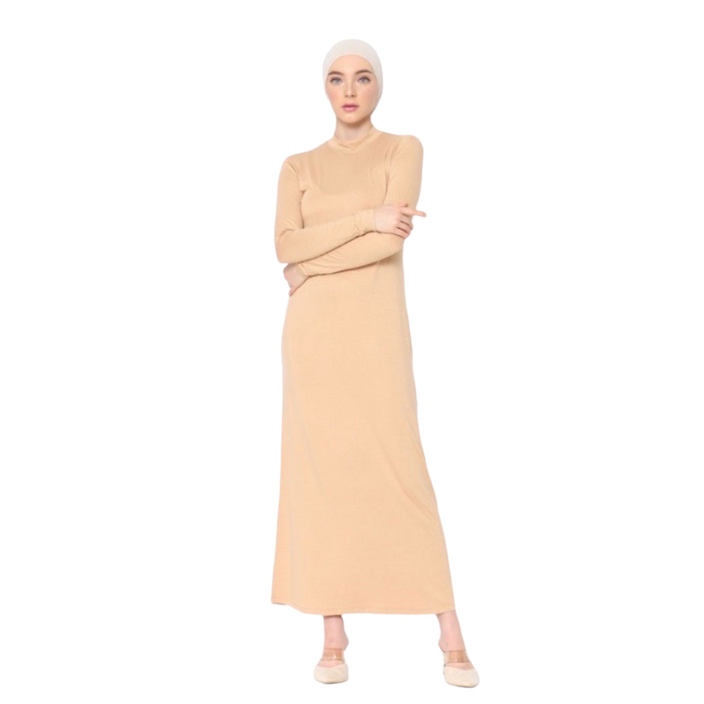 Jual Inner Dress Lengan Panjang / Gamis Manset Lengan Panjang Spandek ...