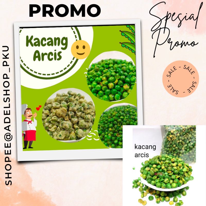 Jual Kacang Arcis hijau / Kacang polong / Kacang Arcis Gurih Hijau ...