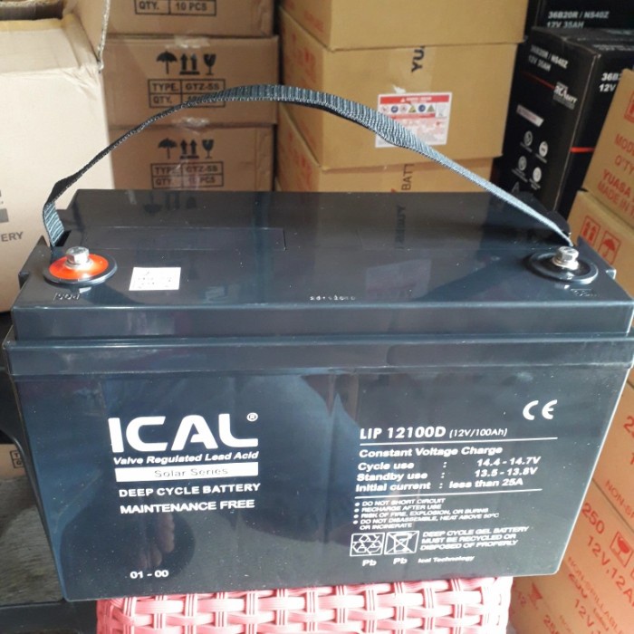 Jual Battery ical Deep Cycle 12volt 100ah New | Shopee Indonesia