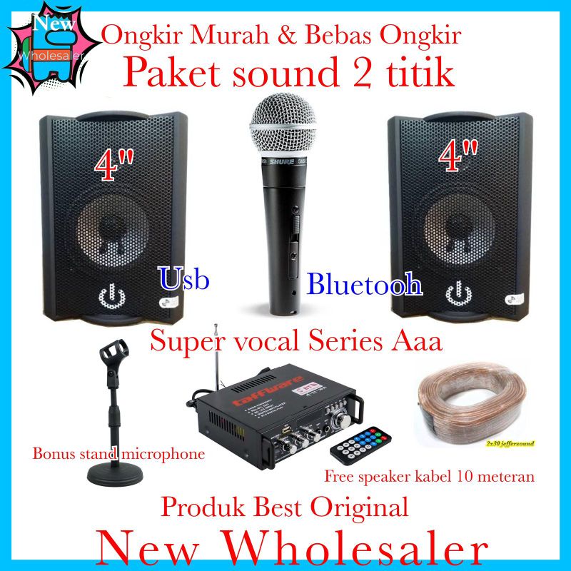 Jual paket sound Cafe 2 titik crimson power full original free mic dan ...