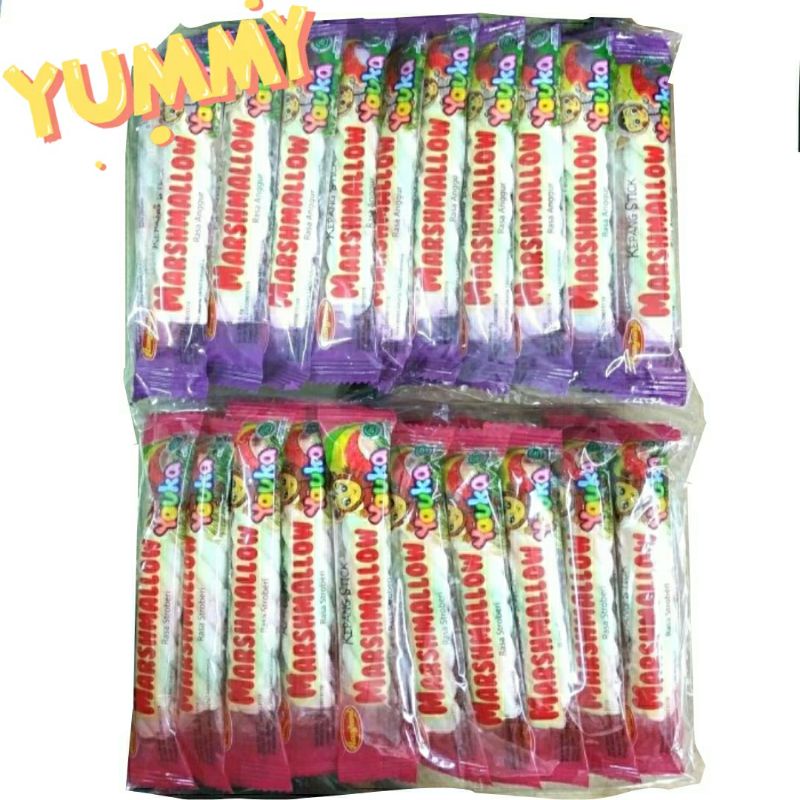 Jual marshmallow kepang youka isi 20 | marshmellow permen | Shopee ...