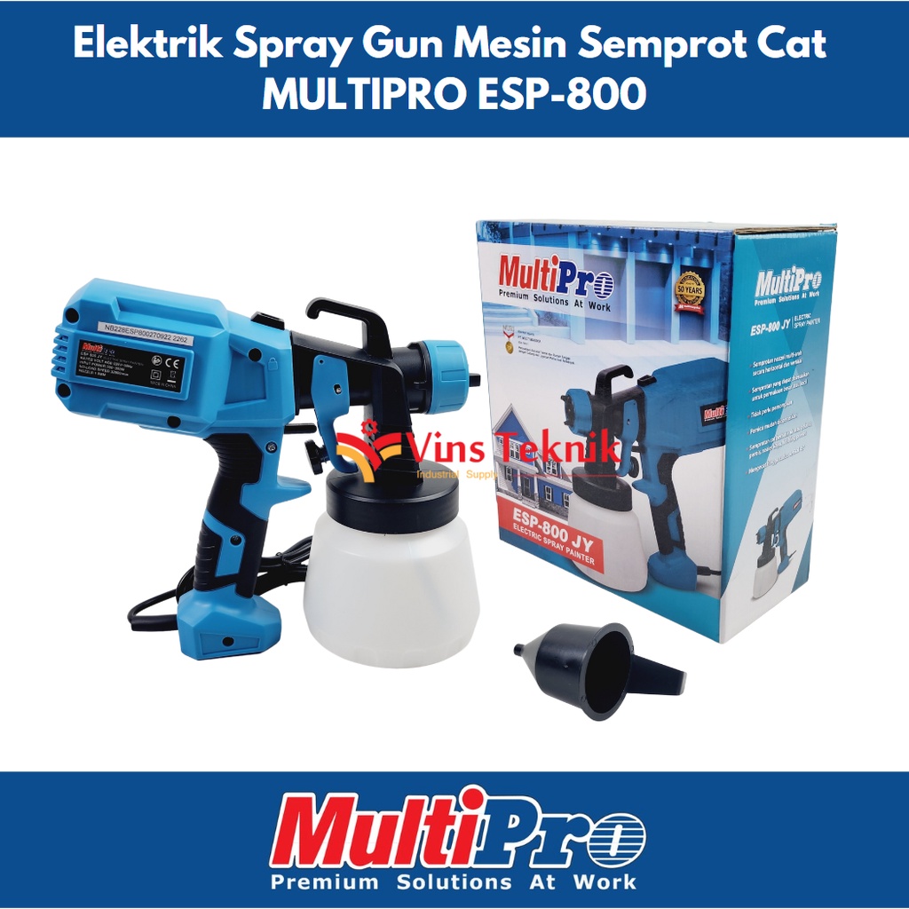 Jual Elektrik Spray Gun mesin semprot cat Portable ESP 800 MULTIPRO ...