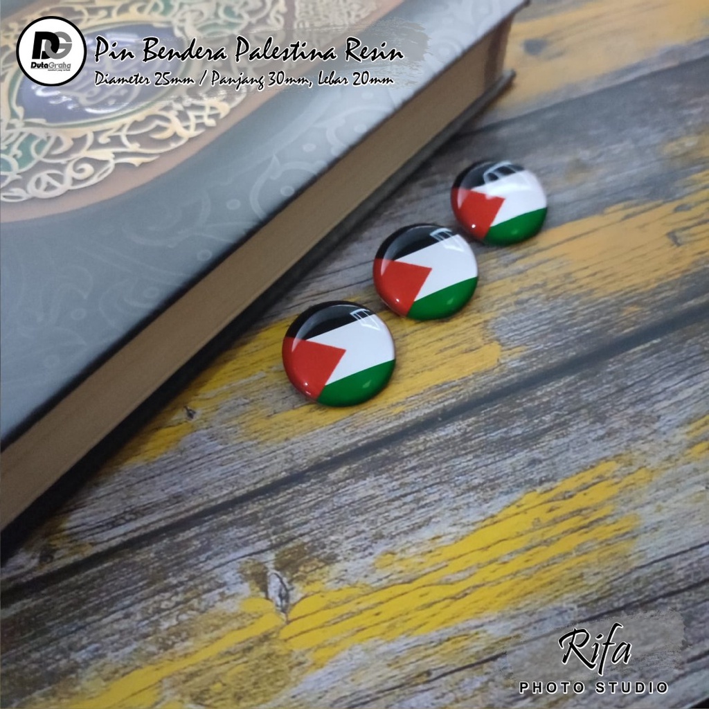 Jual [PIN RESIN] BENDERA PALESTINA BULAT Pin Bros Aksesoris Souvenir ...