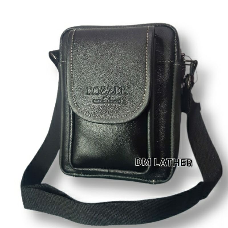 Jual ROZZER Tas Pria kulit Asli model Saku Hp | Shopee Indonesia