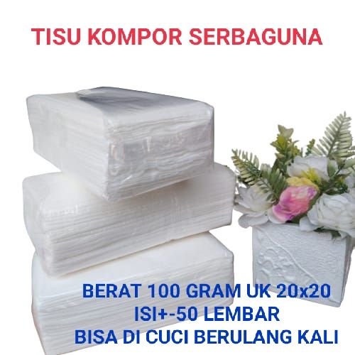Jual TISU KOMPOR SERBAGUNA BERAT 100 GRAM TISU AJAIB TISU CUCI ULANG ...