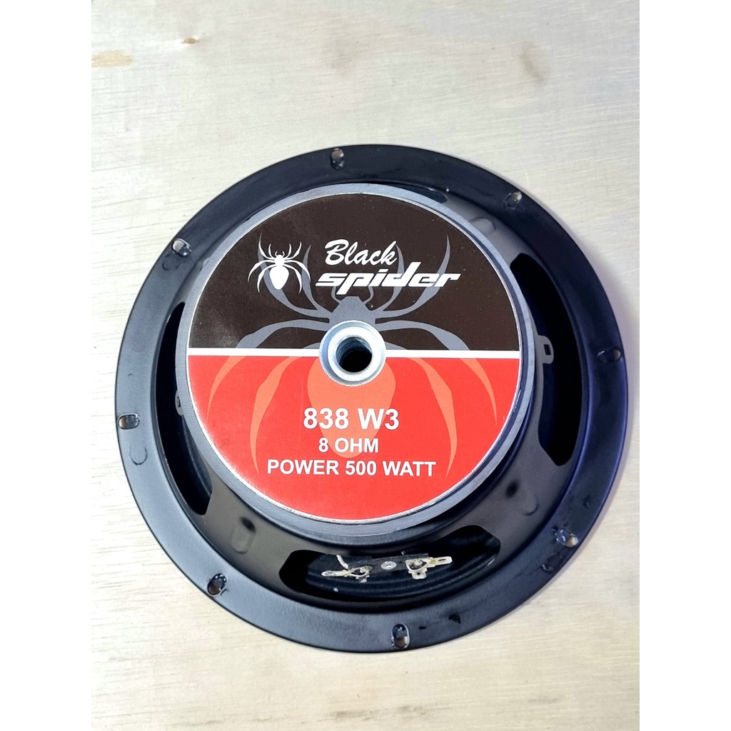 Jual Komponen Speaker Merek Black Spider 838 W3 - 8 Inch | Shopee Indonesia