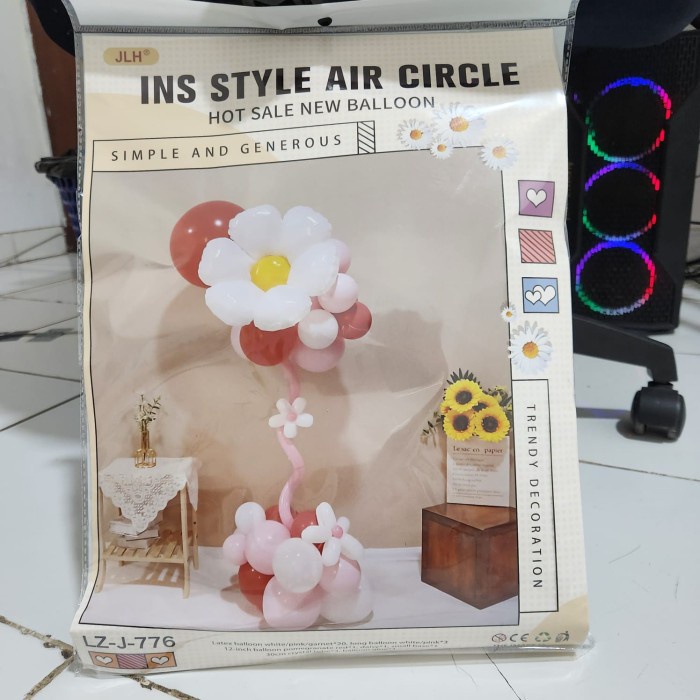 Jual Standing Tiang Dekorasi Balon Bulat / Standing Balon Bunga J-776 ...