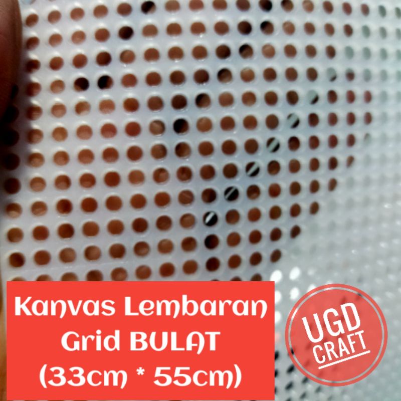 Jual Kanvas Grid Bulat (33cm*55cm) Lembaran / Canvas Plastic | Shopee ...